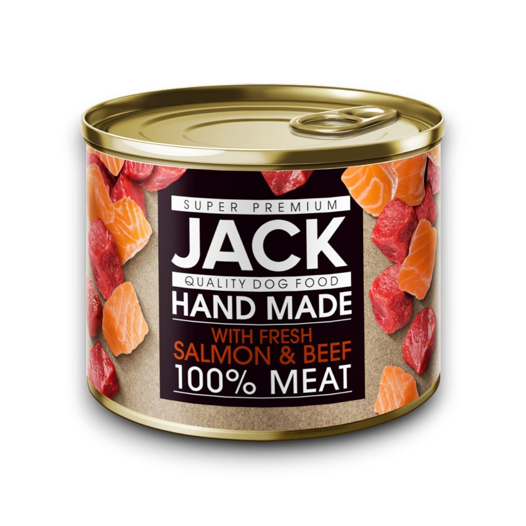Jack Super Premium Salmon & Beef Dog Food 200 g - Rodent Hungary